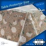 Mainstays Clear PEVA Table Protector 60" x 102" Rectangle - Walmart.com