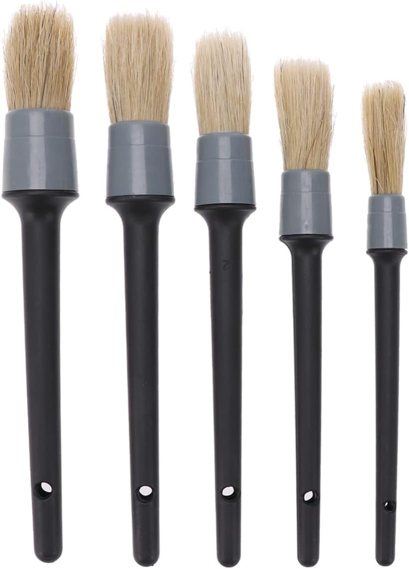 5pcs Paint Brushes Set Bbq Cleaning Brush Bbq Set Detailing Brush Set ...