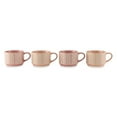 Thyme & Table Stacking Mugs 4 Pack Pink and White Lines 11.1 fl oz ...