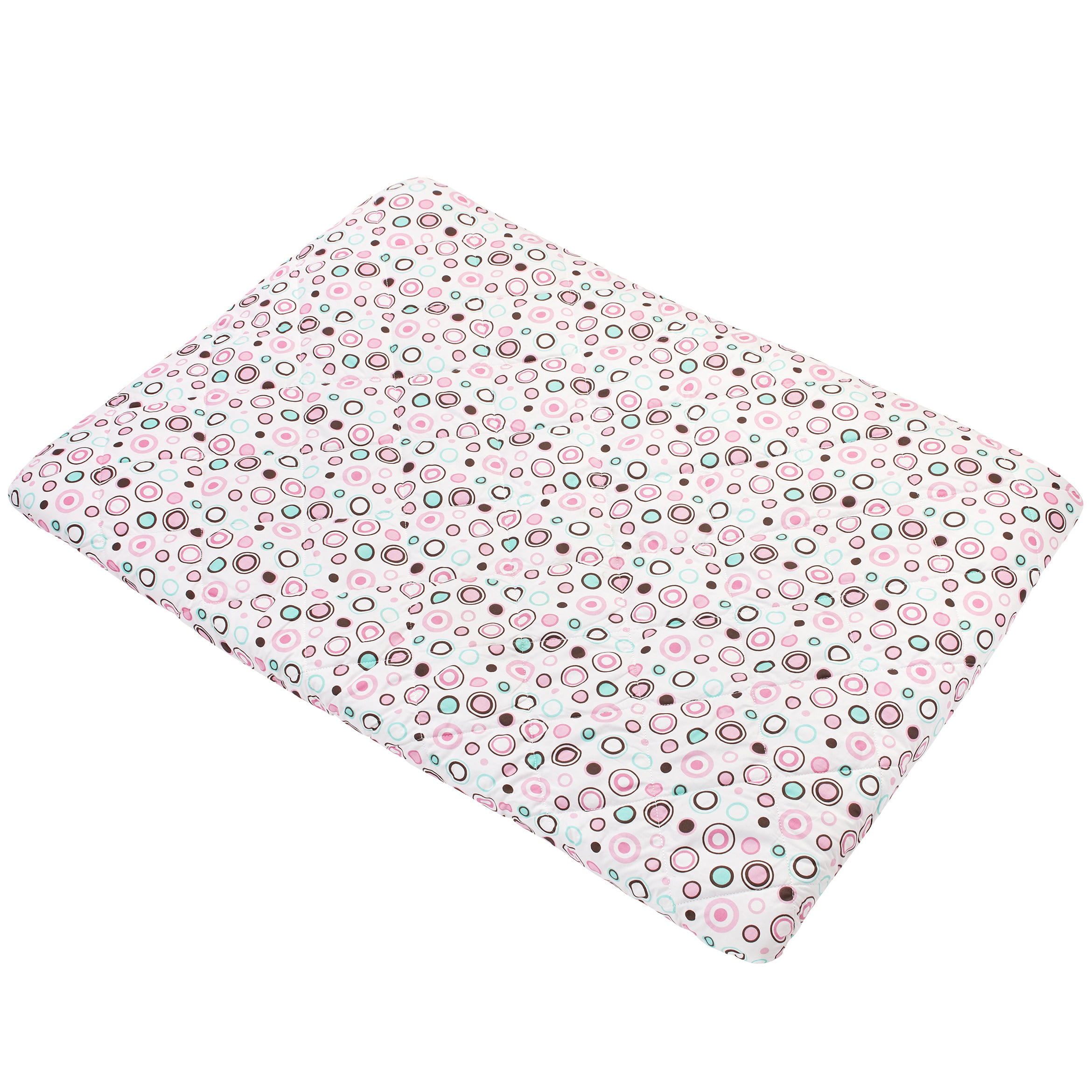 Carter’s 100% Cotton Playard Sheet – Pink Circles