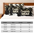 Black White Graduation Throw Pillow Covers 20 x 20 Inch Pillow Covers ...