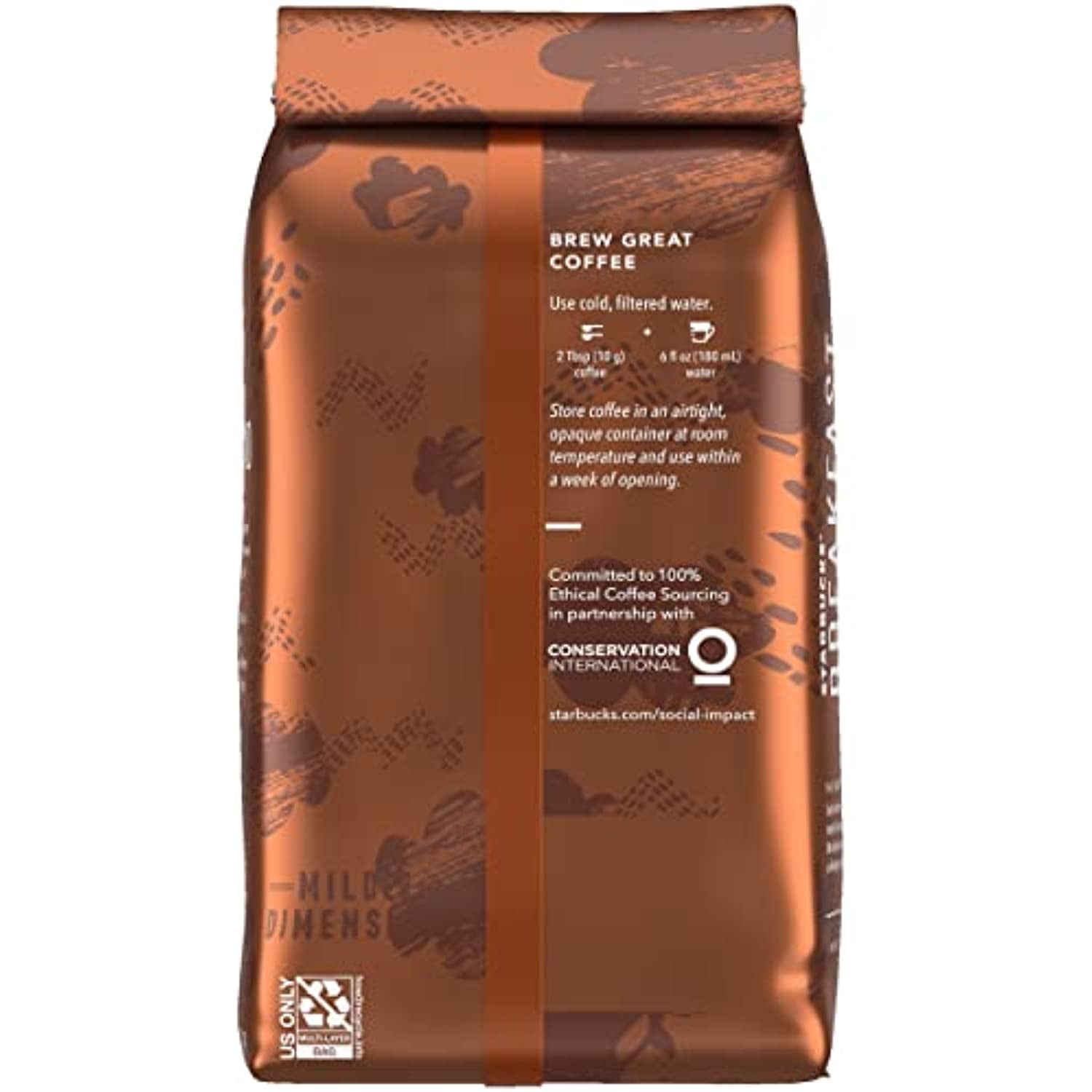 Starbucks Coffee Bag Back