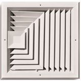 Truaire 3 Way Aluminum Square Ceiling Diffuser, 8 In. X 8 In. - Walmart.com
