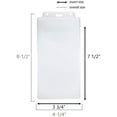 5 Pack - Clear Plastic Large Ticket Holder with Tuck in Flap ...