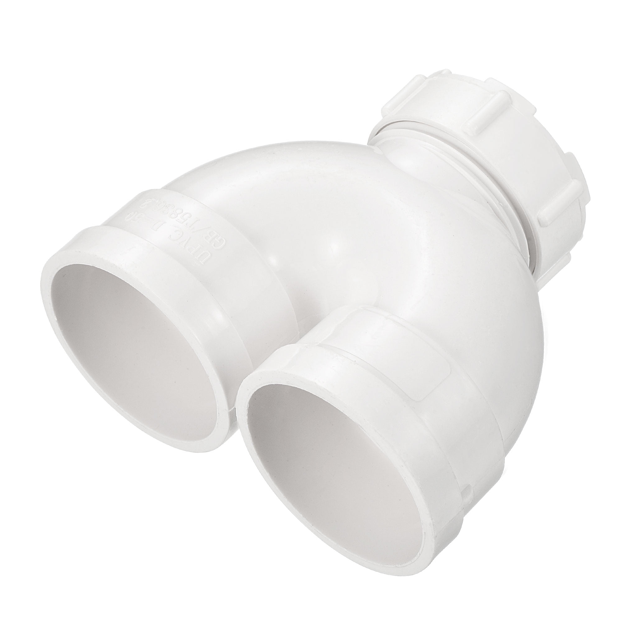 Uxcell 50mm ID U Shaped PVC Water Pipe Elbow Fitting Adapter with ...