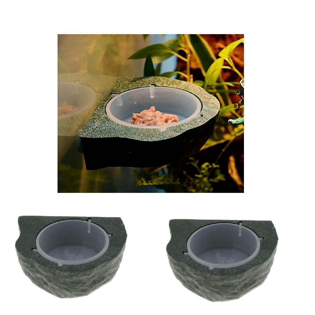 2pcs Mini Feeding Ledge For Gecko Diet, Food or Cup Bowl - Walmart.com