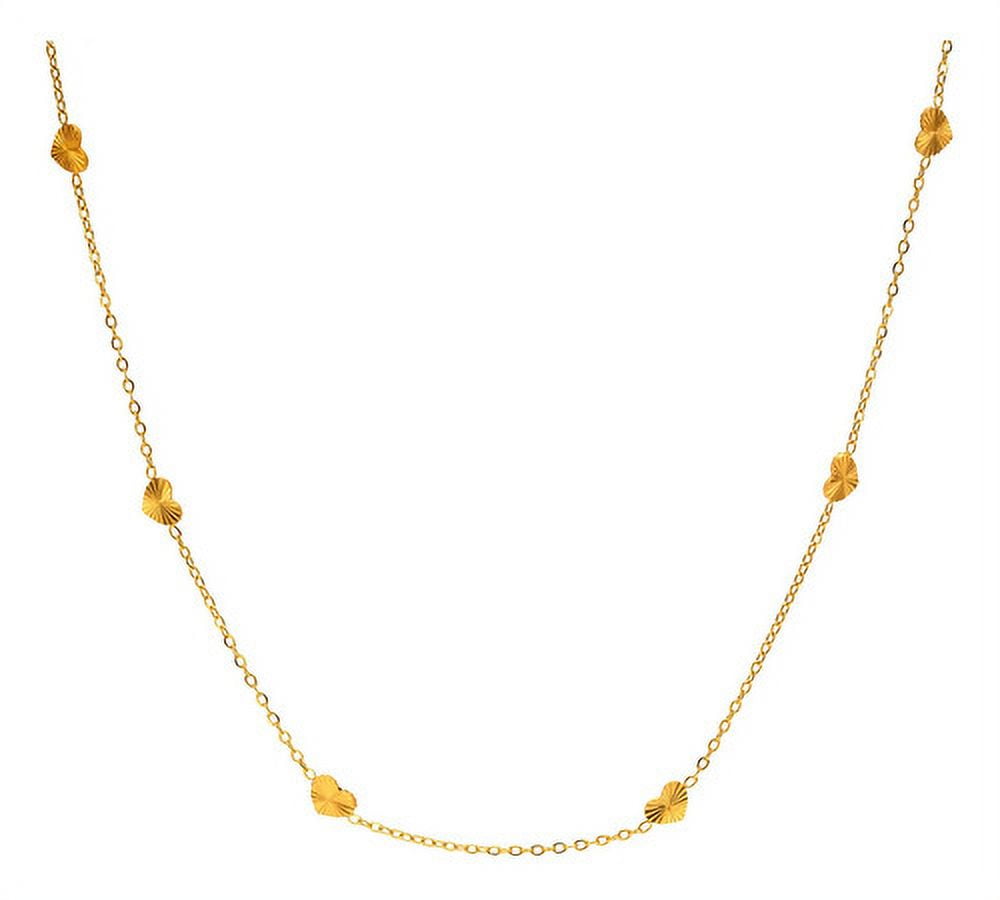 Thin Heart Charm Chain Choker Necklaces For Women Jewelry, - Walmart.com
