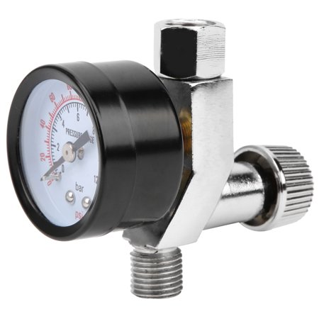 Adjustable Air Regulator Valve, Compact 1/4in Air Pressure Regulator ...