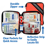 First Aid Only Outdoor Kit for Hiking and Camping, 205 Piece Kit HSA ...