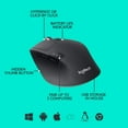 Logitech M720 Triathlon Wireless Mouse, USB Nano Receiver, Black, 24 ...