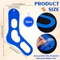 2Pcs Acrylic Sock Blockers Blue Medium Knitting Sock Ruler Stocking ...