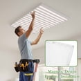 3 Pcs Purple Ticking Stripes Fluorescent Light Covers Minimalist ...