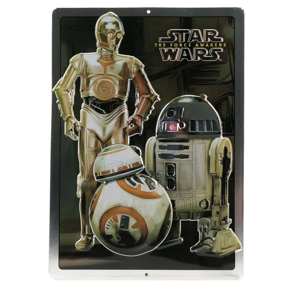 Star Wars Droids Embossed Metal Sign - Walmart.com