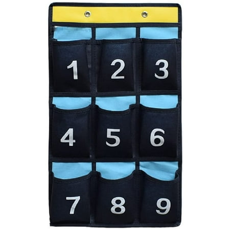 Numbered Organizer Classroom Pocket Chart for Cell Phones Calculators ...