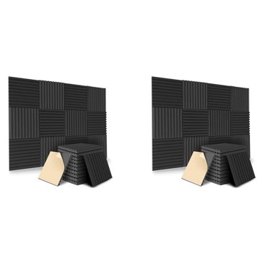12 Pack Self-Adhesive Acoustic Panels, Sound Proof Foam Panels, High ...