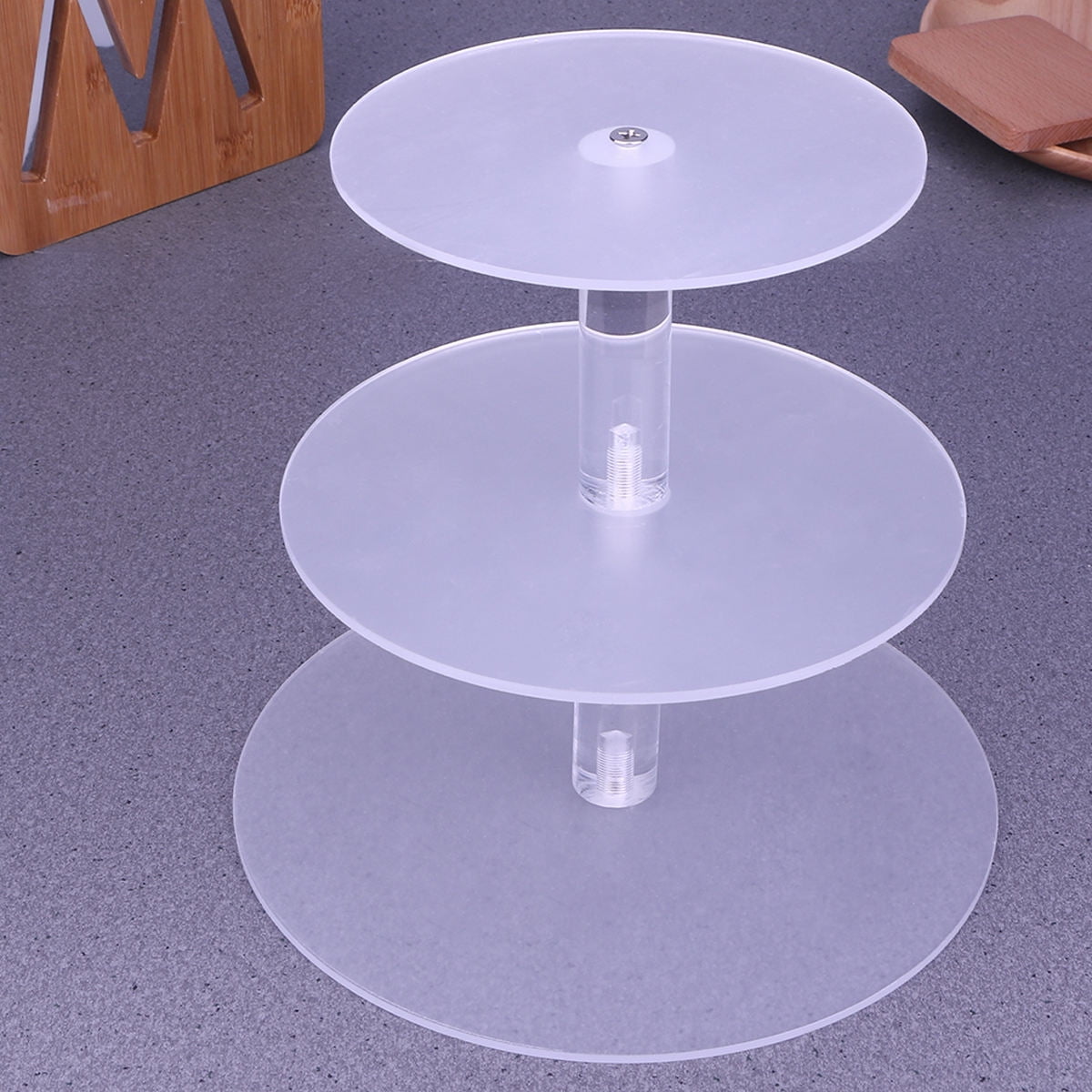 Click here for Oulii Acrylic Three Layers Pastry Stand Transparen... prices