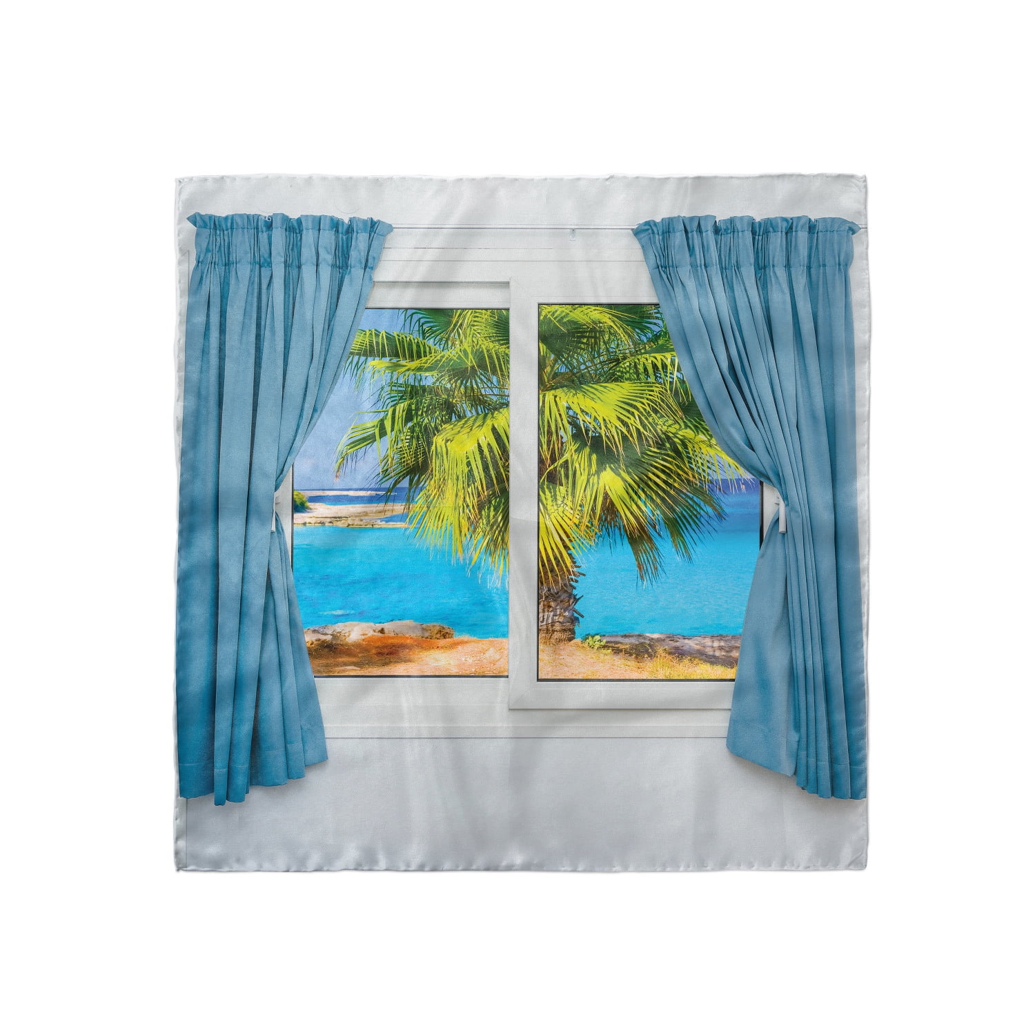 Beach Head Scarf, Tropical Beach Sun, Head Wrap, 3 Sizes, by Ambesonne ...