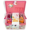 Dritz Large Sewing Basket Kit, Pink & Orange - Walmart.com
