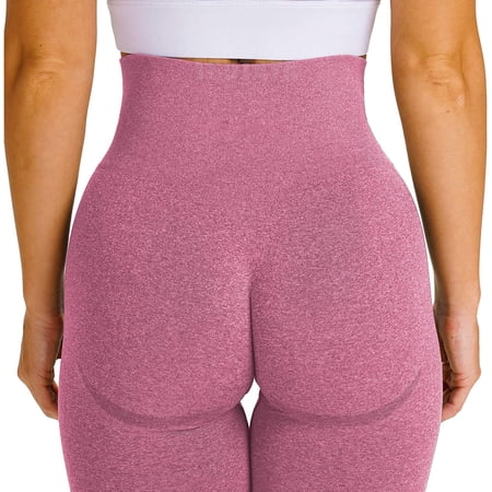 Women's Seamless Leggings High Waist Smile Contour Workout Yoga Pants ...