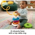 Fisher-Price Sensory Rock-a-Stack Roly-Poly Stacking Toy with Fine ...