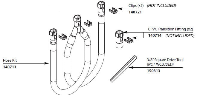 Moen 140713 Quick-Connect Hose Kit - Walmart.com