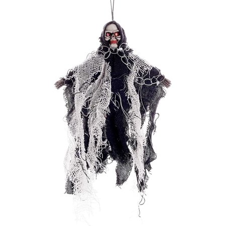 Flying Ghost with Sounds and Flashing Red Eyes Hanging Animated Grim ...