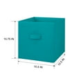Mainstays Collapsible Cube Fabric Storage Bins (10.5" x 10.5"), 6 Pack ...
