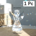 1Pc Glass Angel Display Decorations Home Office Decoration Clear ...