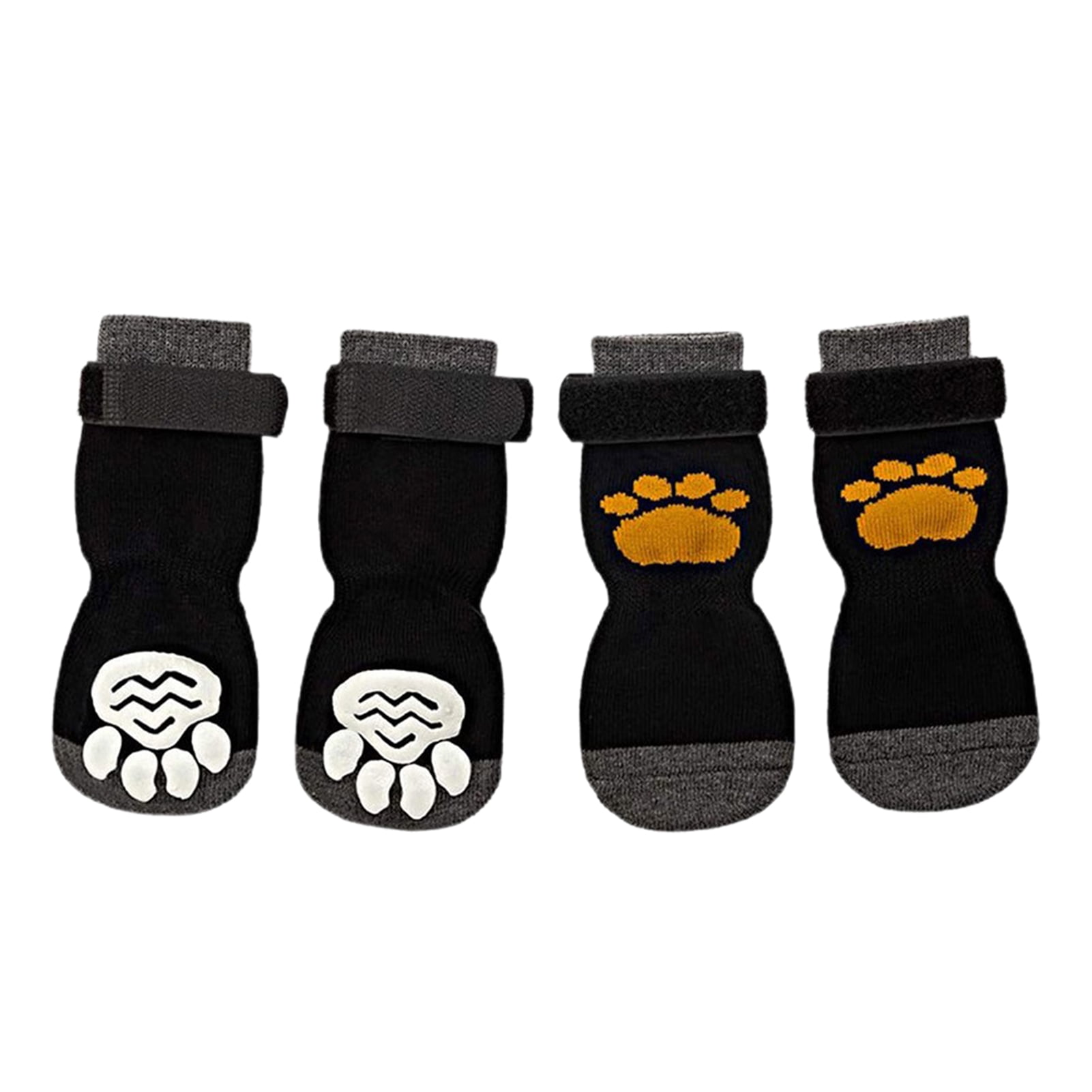 UDIYO 4Pcs Dog Socks Super Soft Fastener Tape Non-Slip Breathable Easy ...