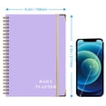 LKZQHMC A5 Undated Spiral Daily Planner,Daily Weekly Planner Notebook ...