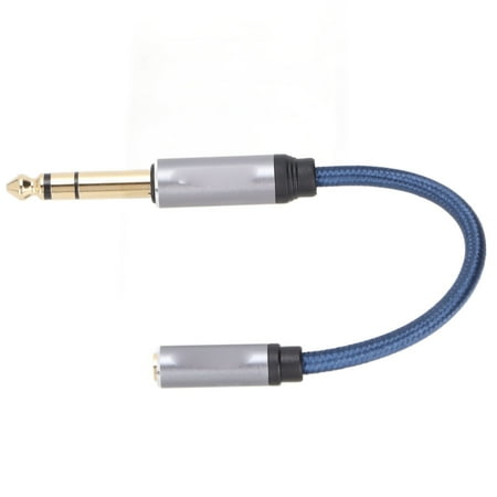 FAGINEY Audio Adapter Cable 3.5mm Female To 6.35mm Male Microphone ...