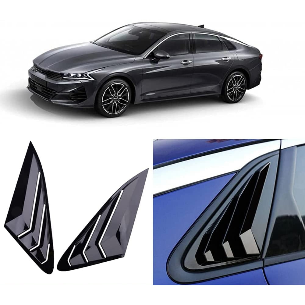 Buy 2PCS for KIA K5 2020 2021 2022 Black Rear Side Window Louvers ...