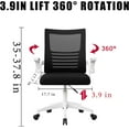 WXJHL Home Office Chair Ergonomic Desk Chair Mesh Computer Chair with ...
