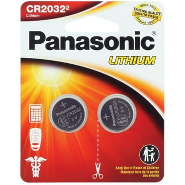 Panasonic CR2032 3V Lithium Coin Batteries, Long-Lasting, Low-Discharge ...