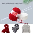 100% Merino Wool Yarn - 2 Pack Worsted Weight #4 Medium Yarn for ...