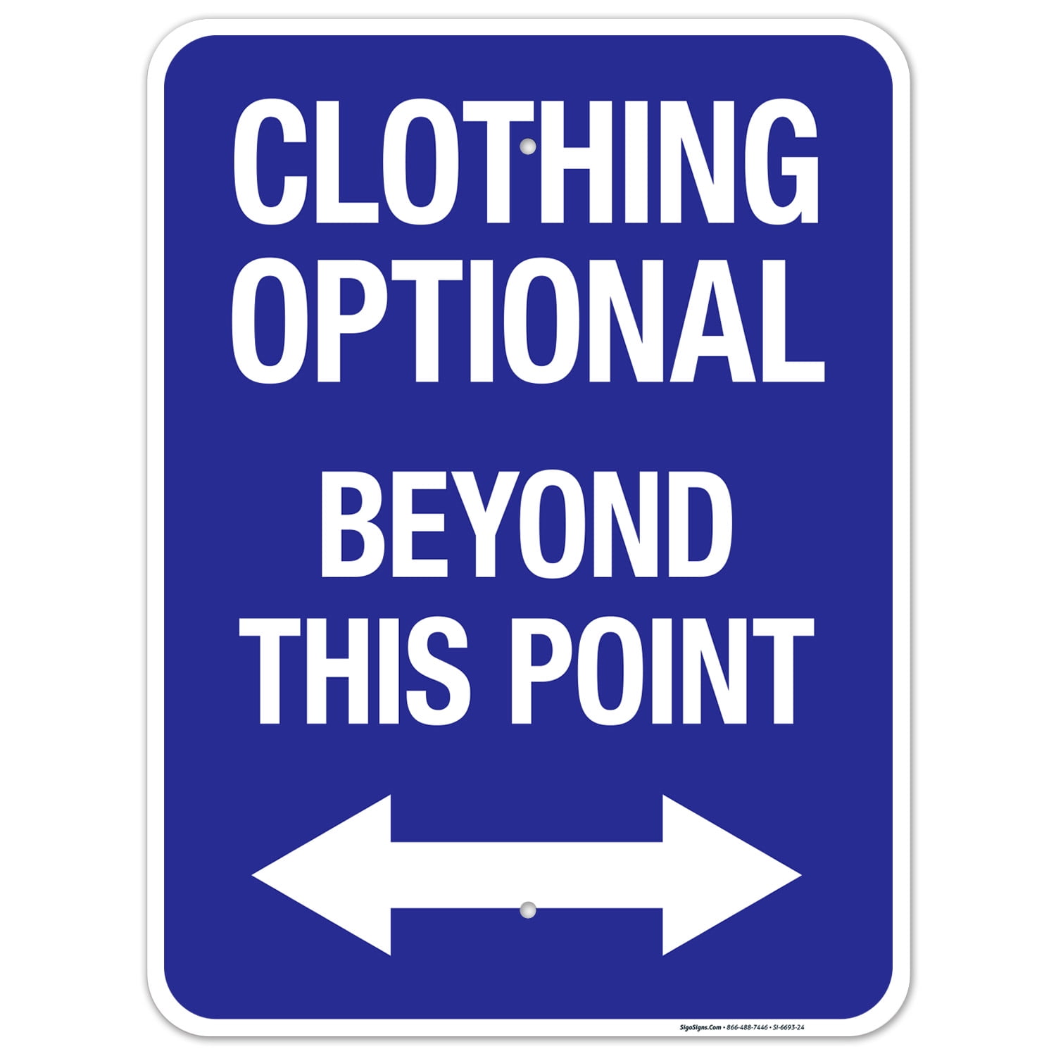 Clothing Optional Beyond This Point Sign, Pool Sign, - Walmart.com