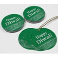 Inkdotpot 100 Pack Real Silver Foil Paper Tags Happy Diwali Favor Hang ...
