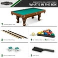 Classic Sports Brighton 87" Billiard Pool Table in Green - Walmart.com