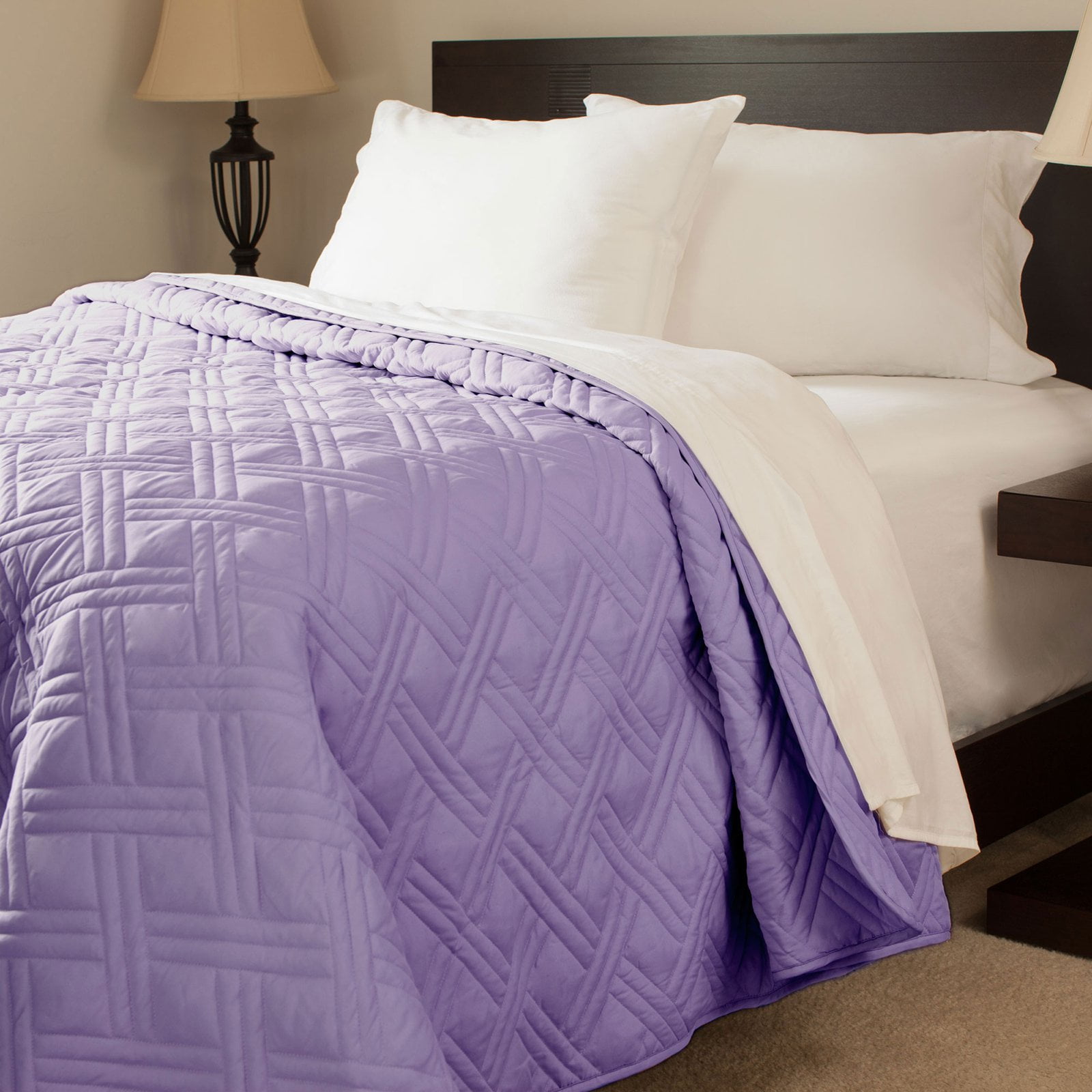 Lavish Home Solid Color Bed Quilt - Walmart.com