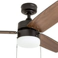 Prominence Home Reston 42" Bronze Modern Small Room Ceiling Fan with 3 ...