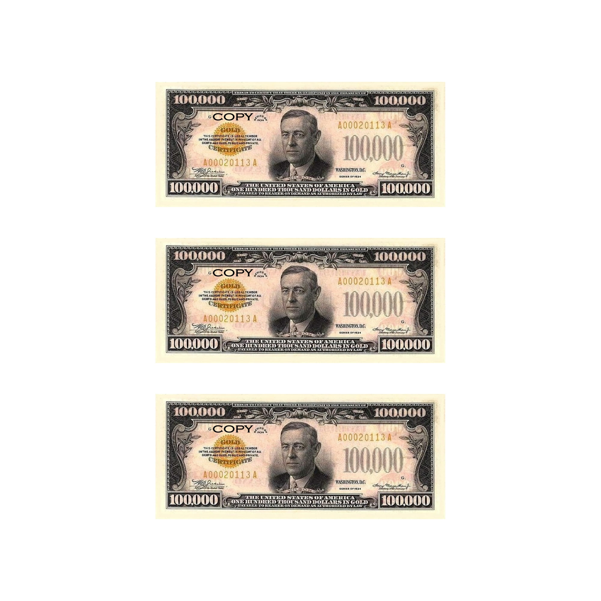 Real 10000000 Dollar Bill