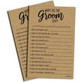 What Did the Groom Say Game - Kraft (50-Sheets) Rustic Bridal Wedding ...