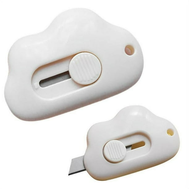 Mini Letter Opener Cloud Shaped-Retractable Box Cutter Utility Paper ...