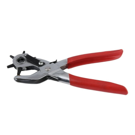 Multi-function Portable Puncher Carbon Steel & PVC Red Belt Hole ...