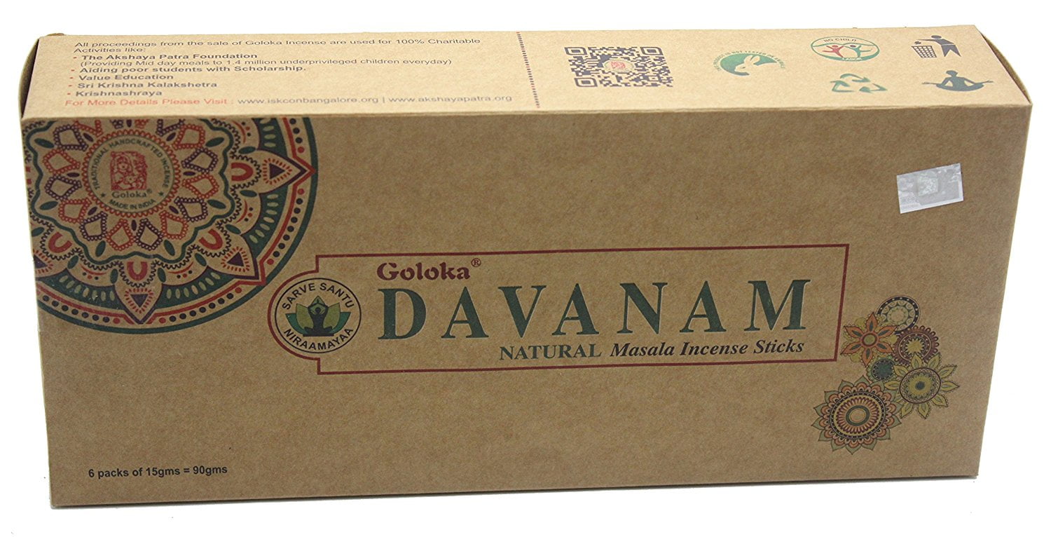 Goloka Organica Series - Davanam - 6 Boxes of 15 Grams ( 90 Grams Total ...