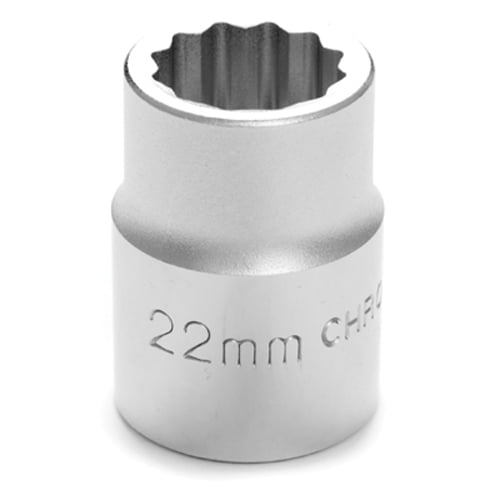 Performance Tool W34822 Chrome Socket, 3/4 Drive, 22mm, 12 Point ...