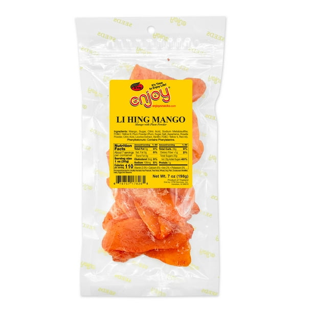 Enjoy Li Hing Mango, 7 oz - Walmart.com