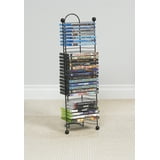 Atlantic 27" Nestable 32 CD/ DVD/ BluRay Storage Tower, Black - Walmart.com