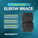 BraceAbility Elbow Brace for Tennis Elbow and Tendonitis - Compression ...