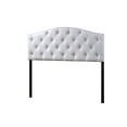 Baxton Studio Myra Modern and Contemporary Full Size White Faux Leather ...